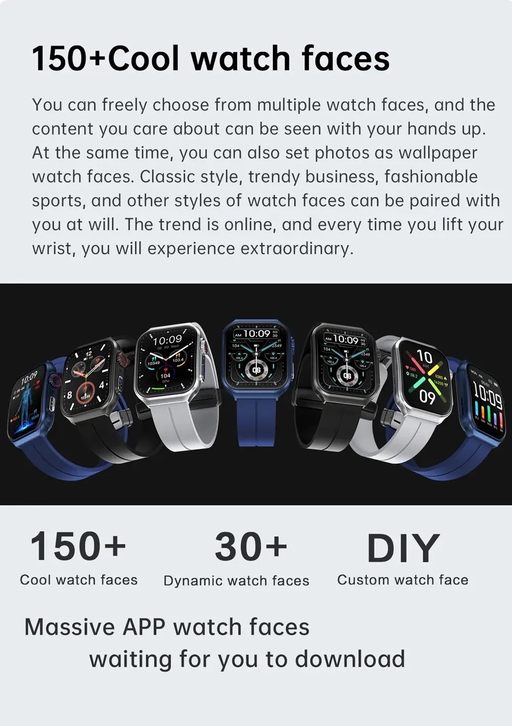 นาฬิกาอัจฉริยะ Kawa NX15 วัดน้ำตาลในเลือด ECG วัดอัตราการเต้นหัวใจ กันน้ำ วัดแคลลอรี่ รองรับภาษา ...